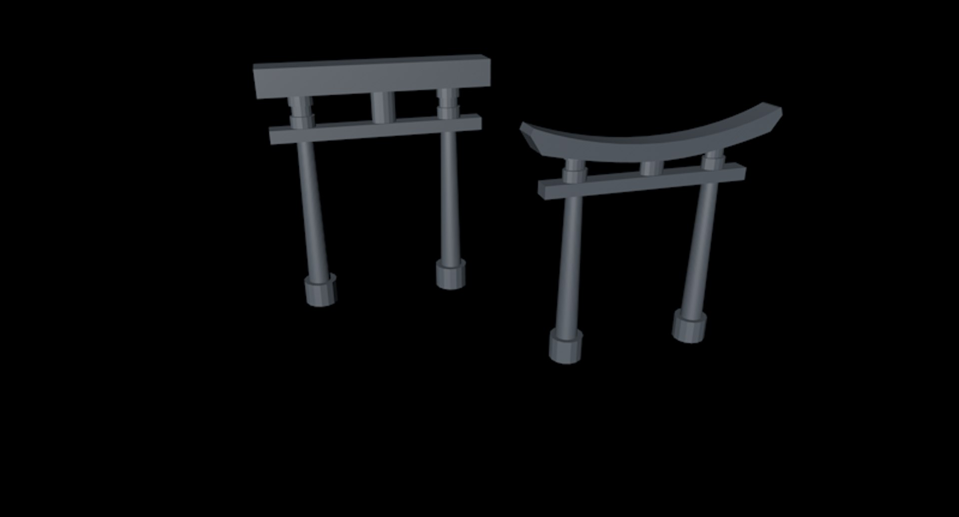 3D Japanese Torii Doors - TurboSquid 1322388