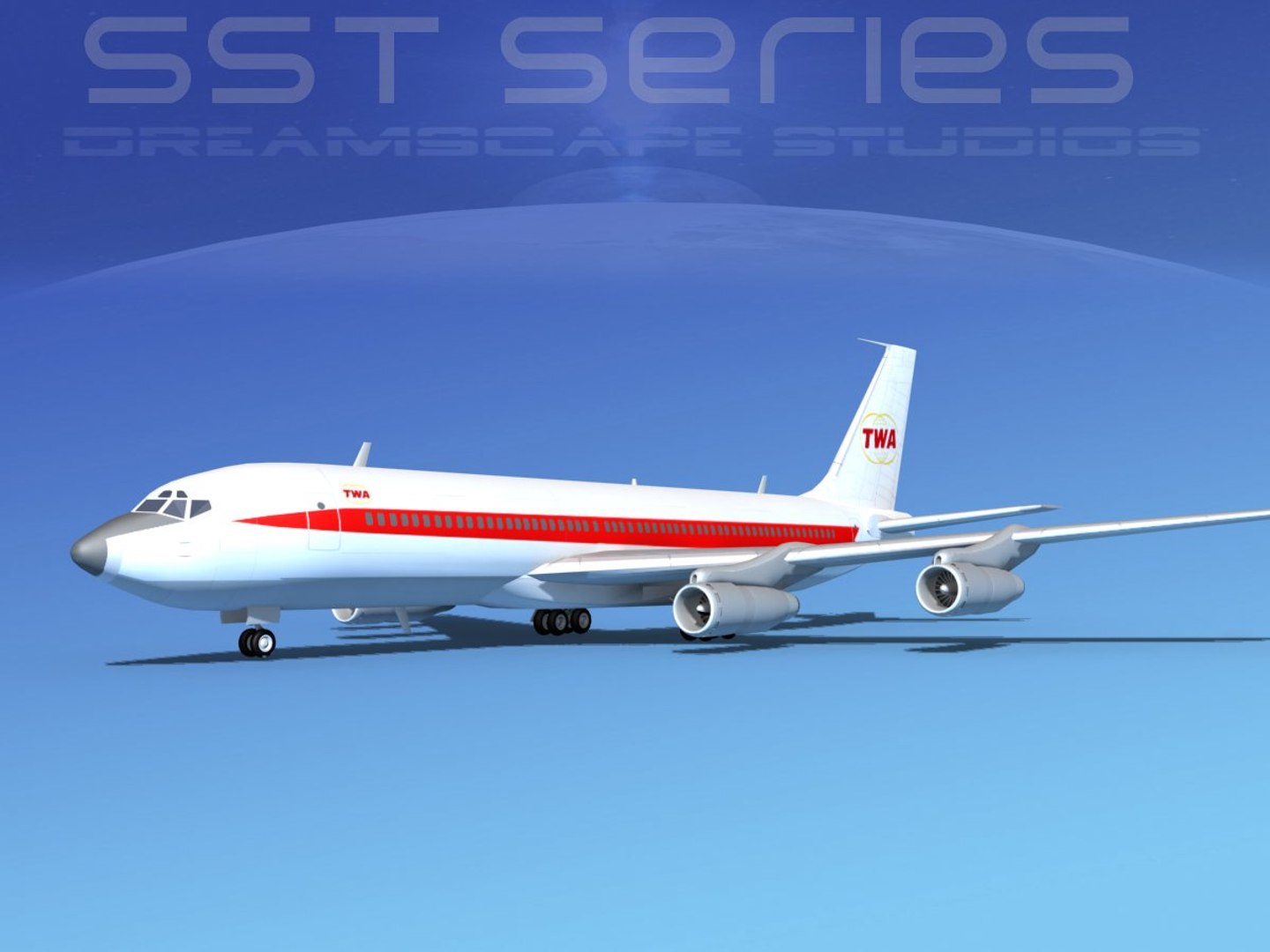 3d 707-320 Boeing 707