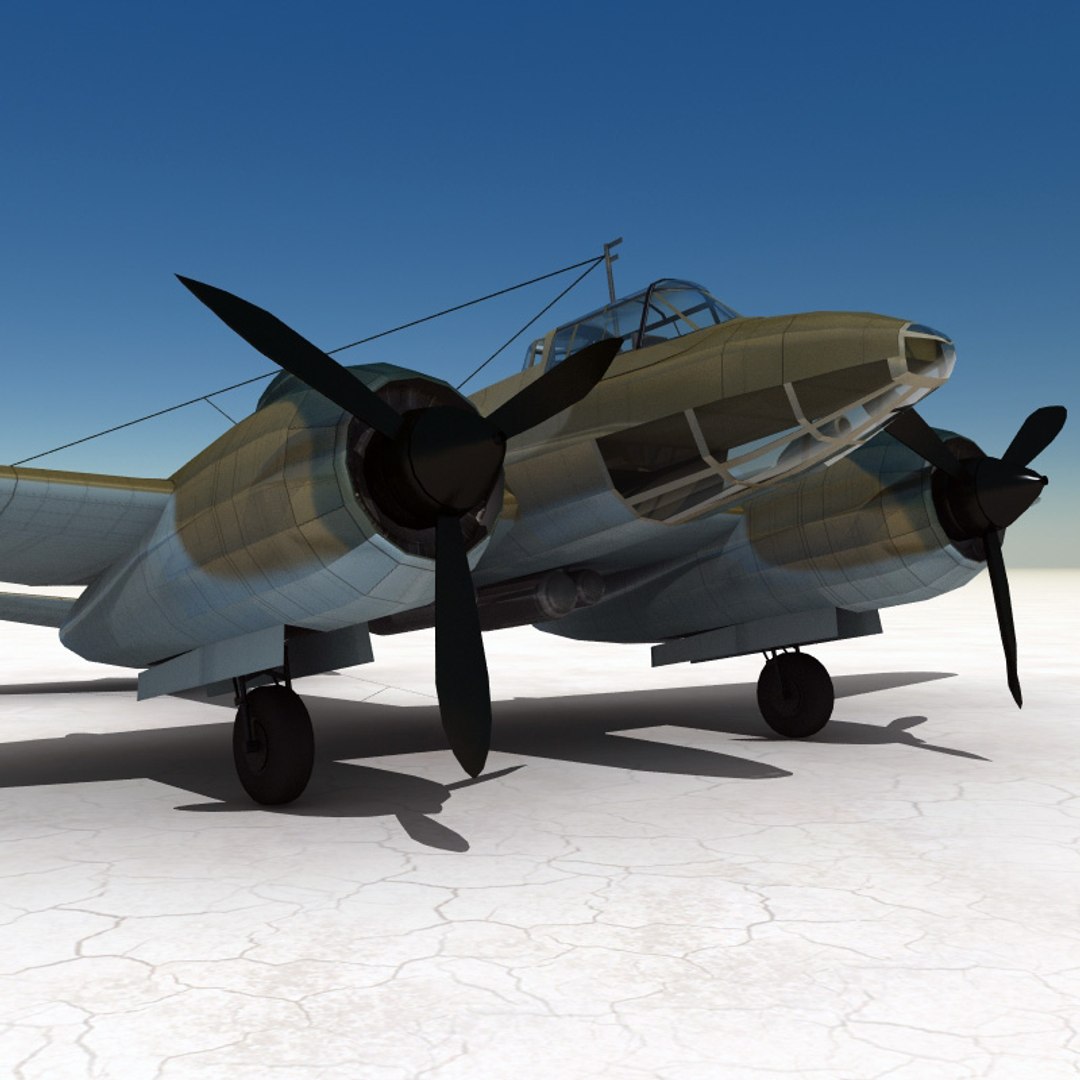 petlyakov pe-2 bomber 3d model