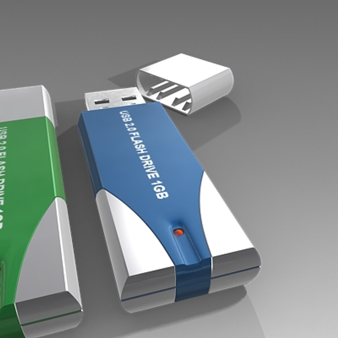 Usb Flash Drive 3d Model