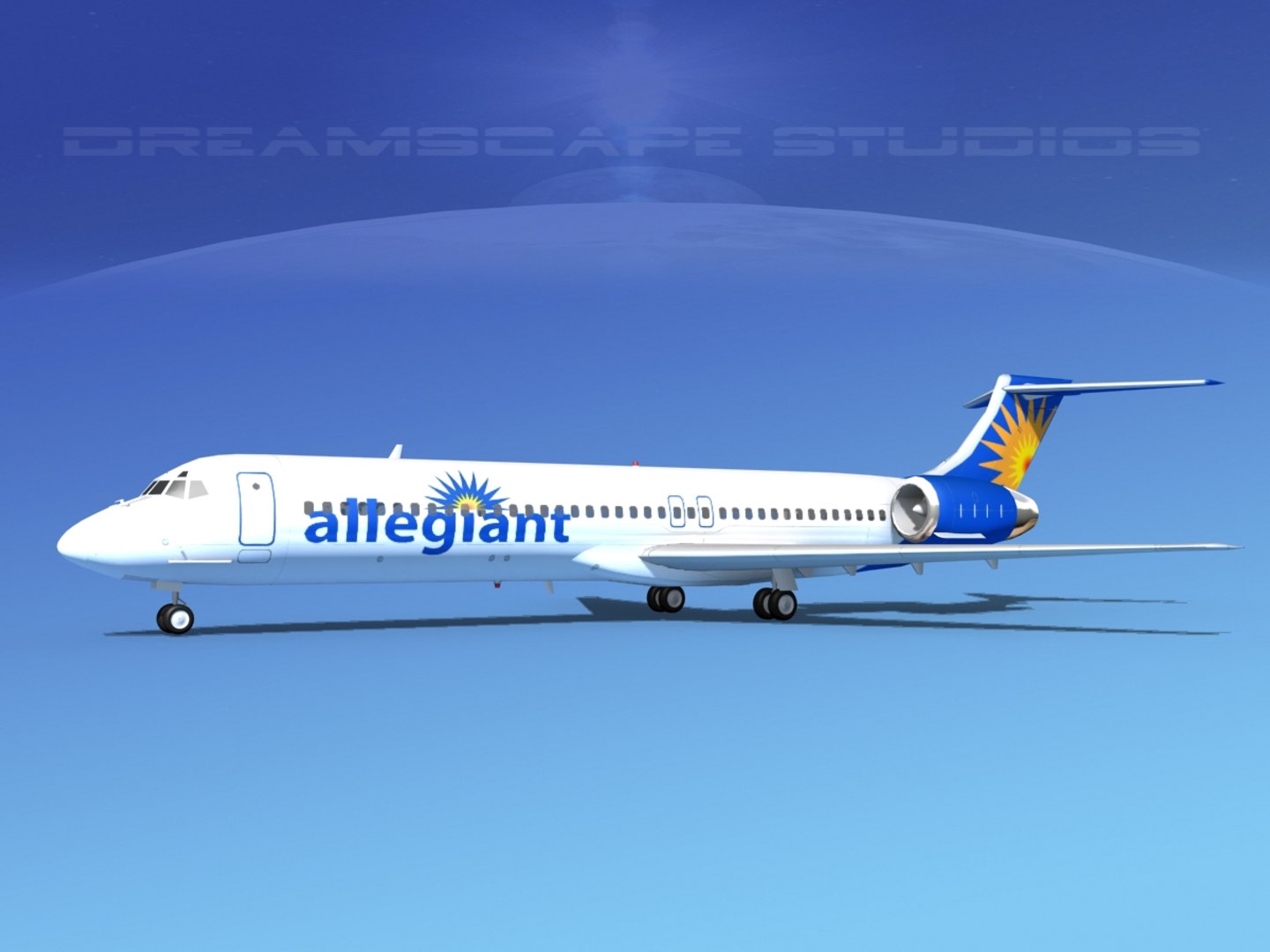 3d Model Md-87 Md-80s Jet