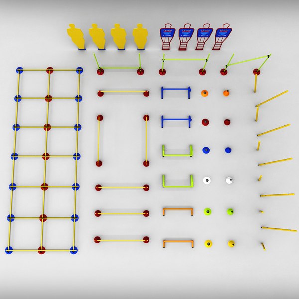 3d model soccer football training equipment