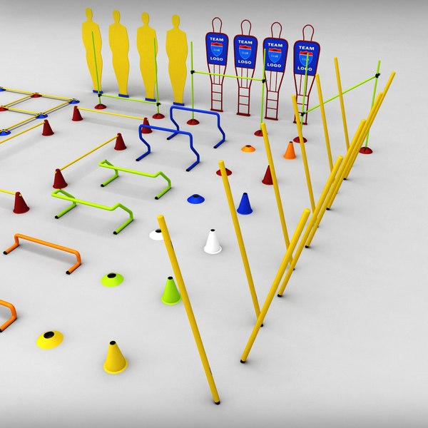 3d model soccer football training equipment