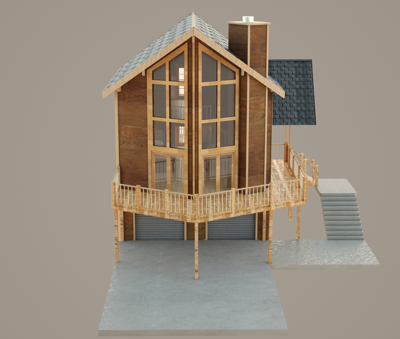 3D Cabin Architectural Interior Model - TurboSquid 1362326