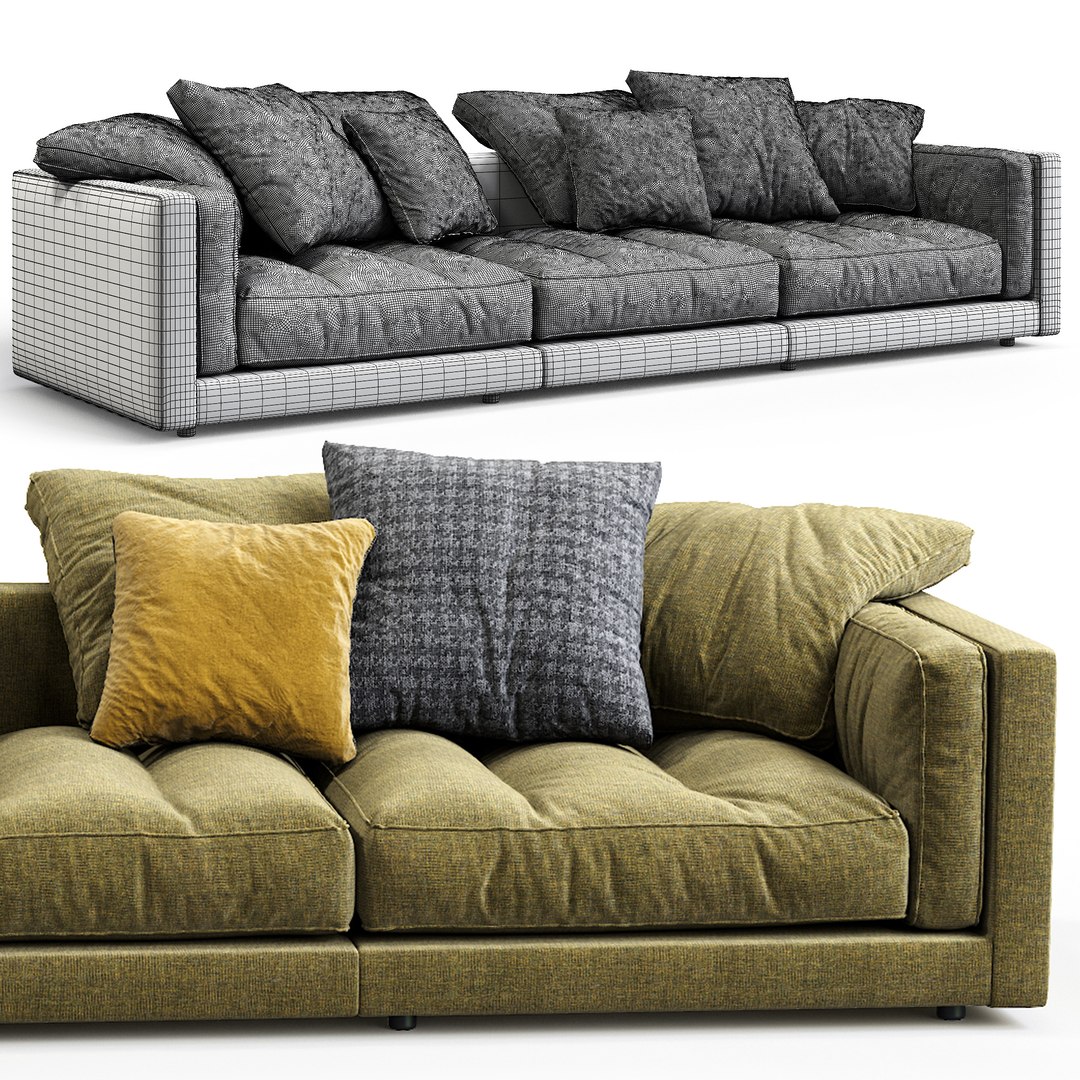 3D Model Flexform Sofa Lucien - TurboSquid 1636834