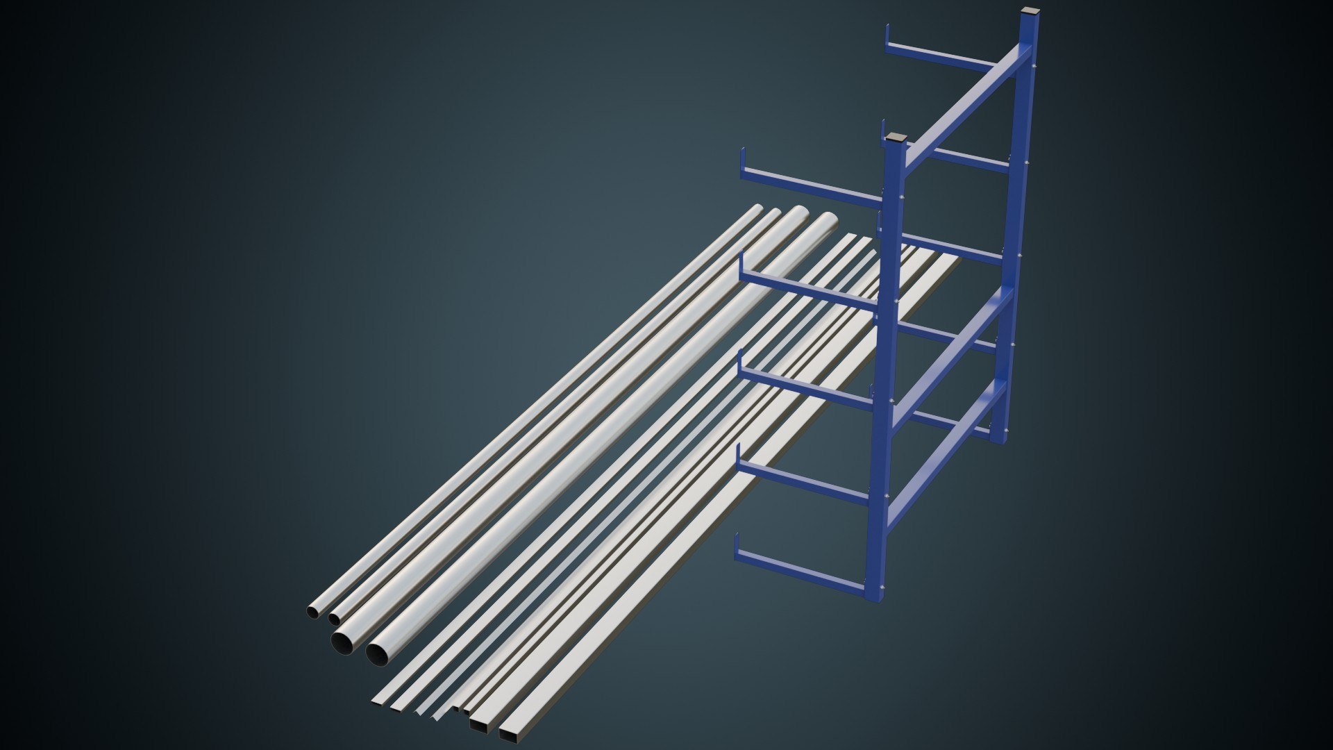 Pipe Rack 1 Basic Model - TurboSquid 2250803