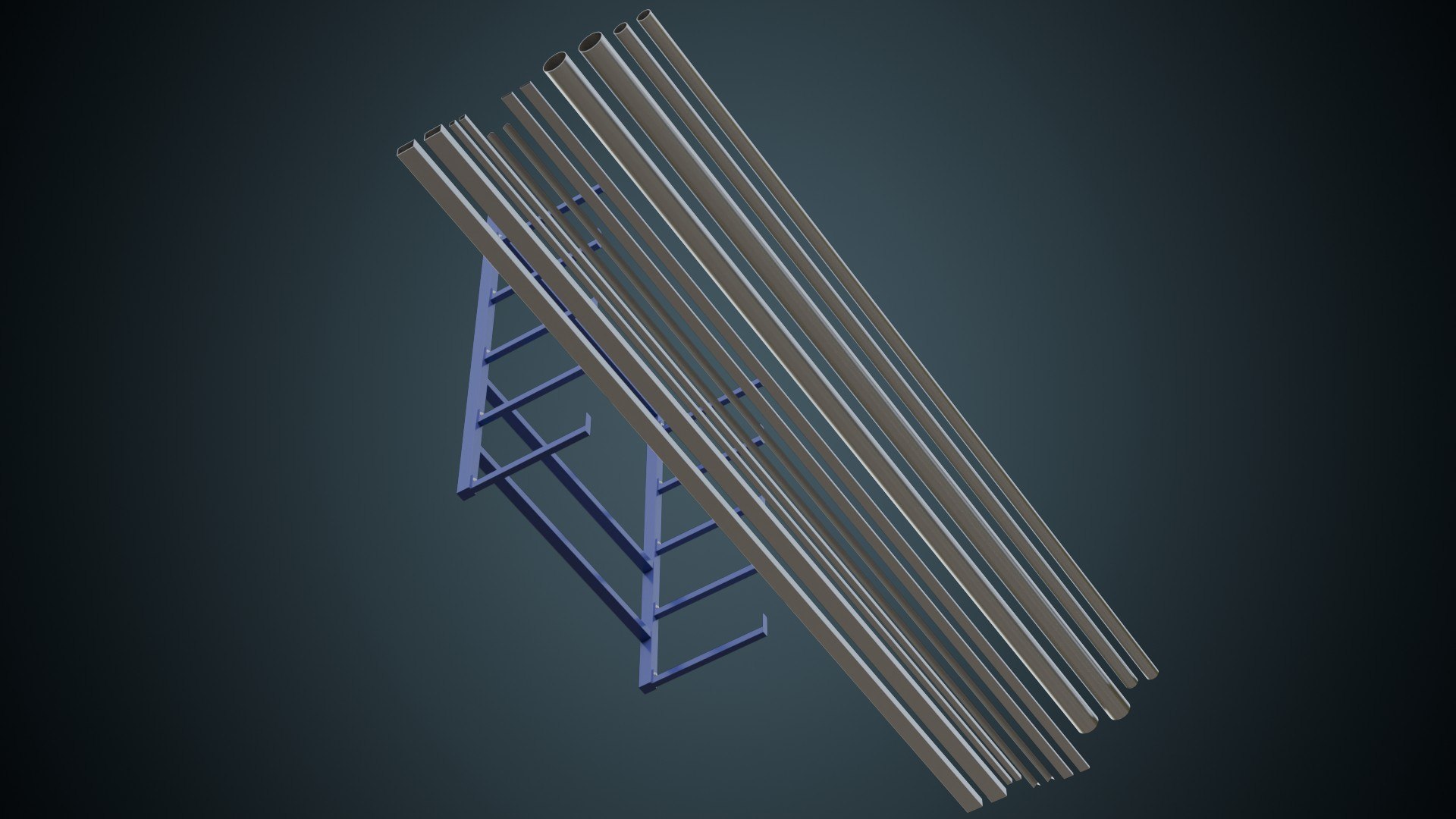 Pipe Rack 1 Basic Model - TurboSquid 2250803