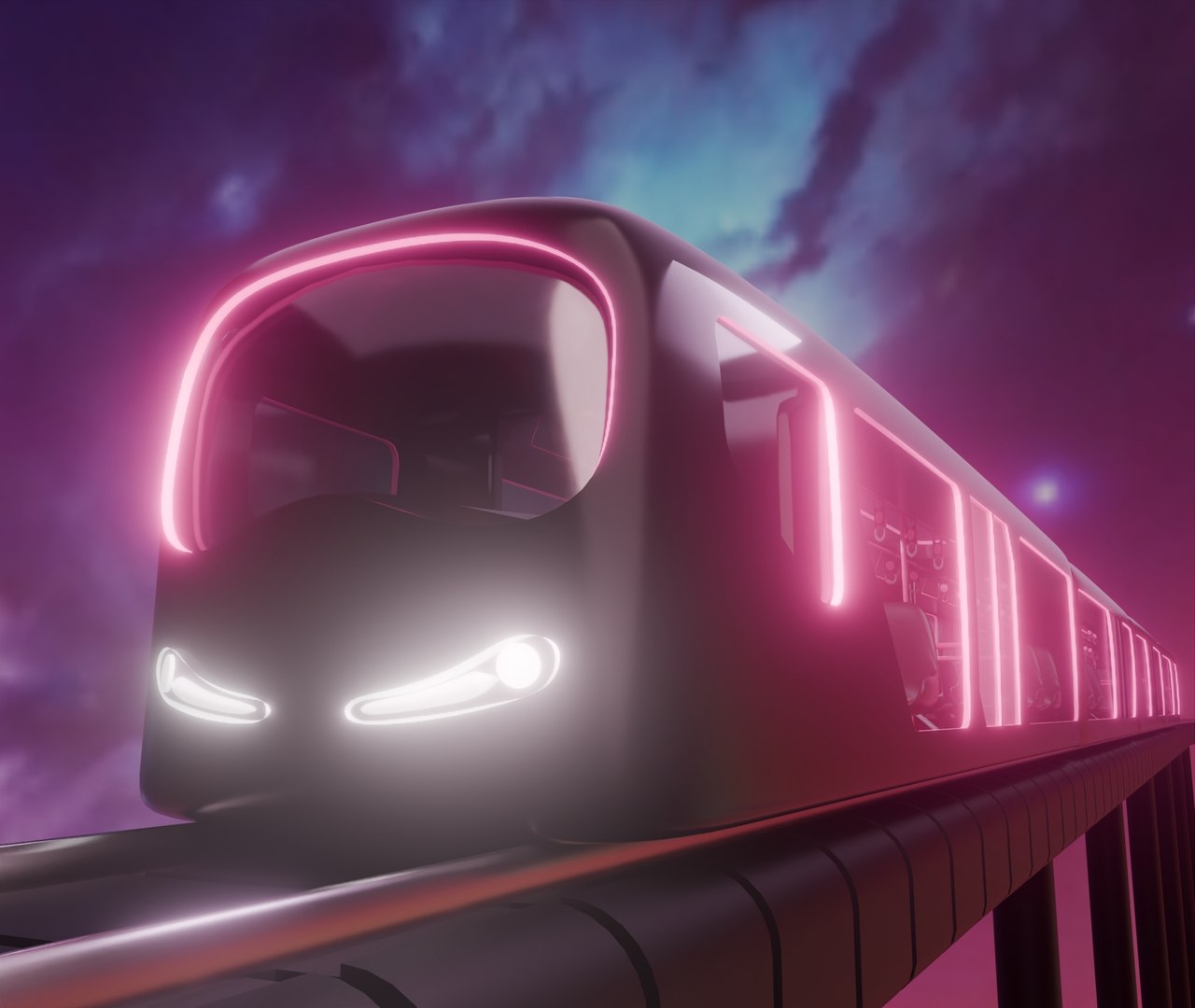 Sci-Fi Metro Train 3D - TurboSquid 2262098