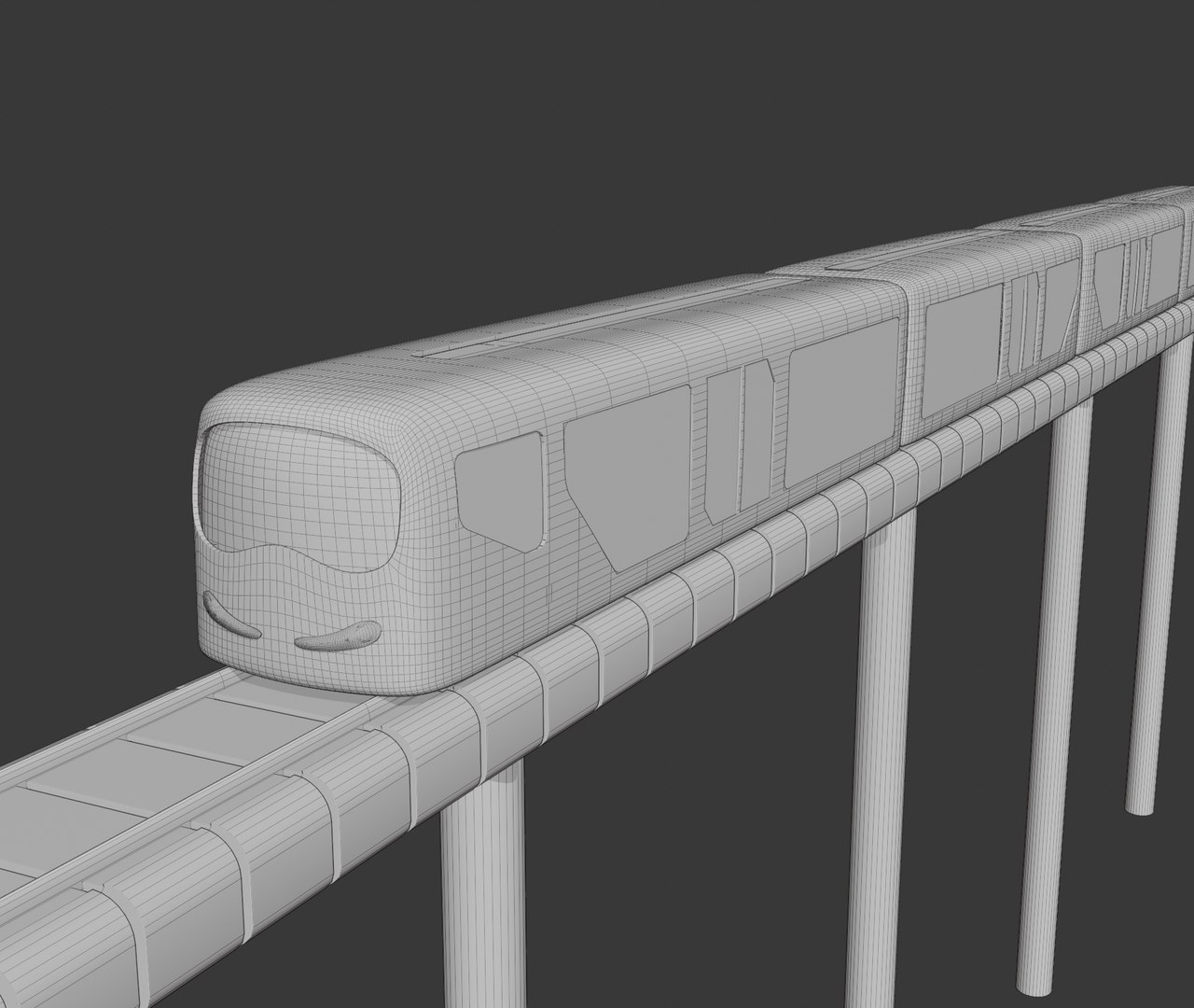 Sci-Fi Metro Train 3D - TurboSquid 2262098