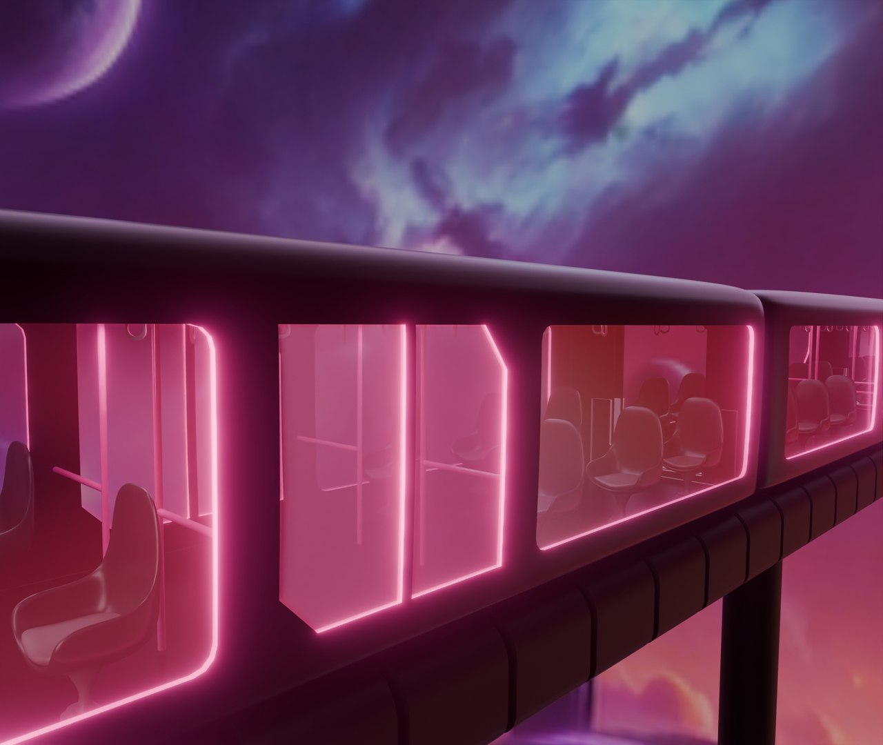 Sci-Fi Metro Train 3D - TurboSquid 2262098