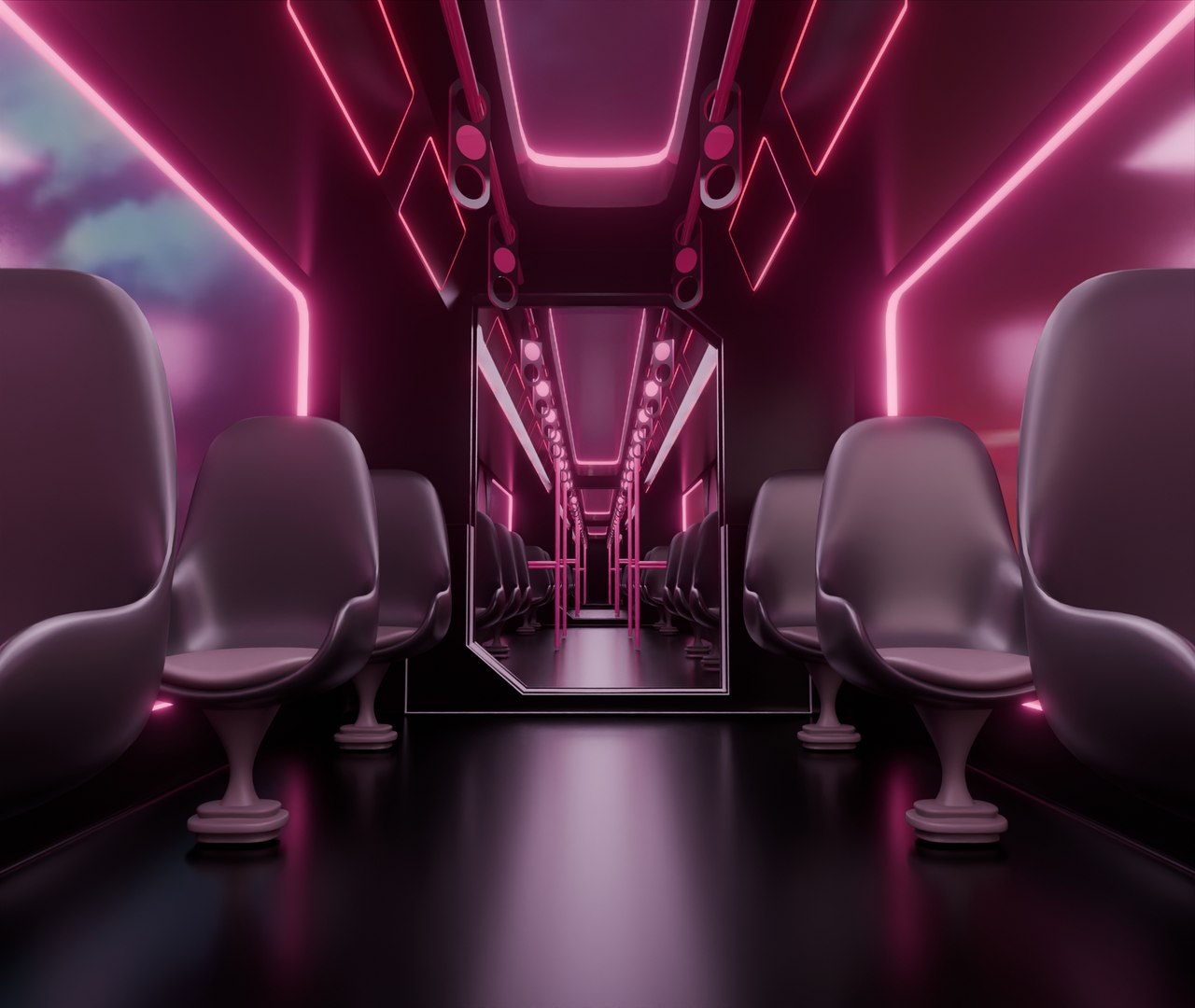 Sci-Fi Metro Train 3D - TurboSquid 2262098