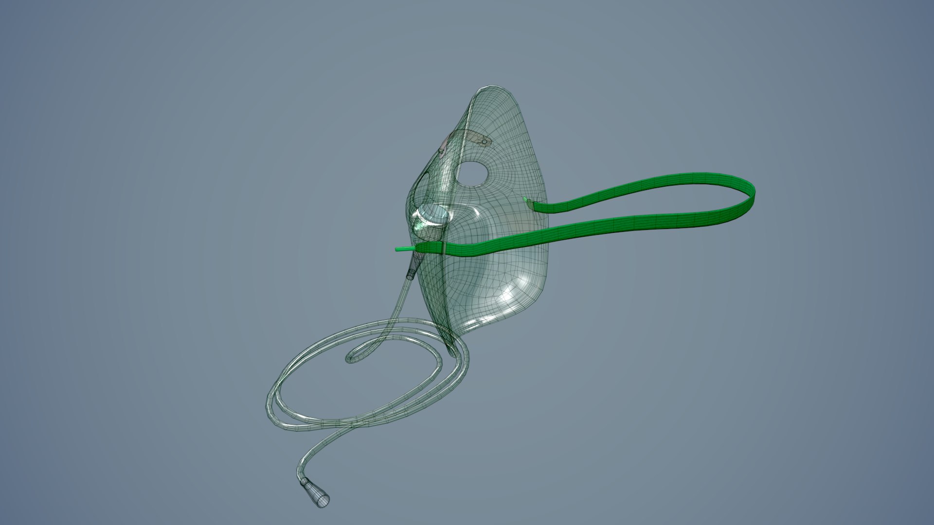 3D Model Oxygen Mask Low-poly - TurboSquid 2084773