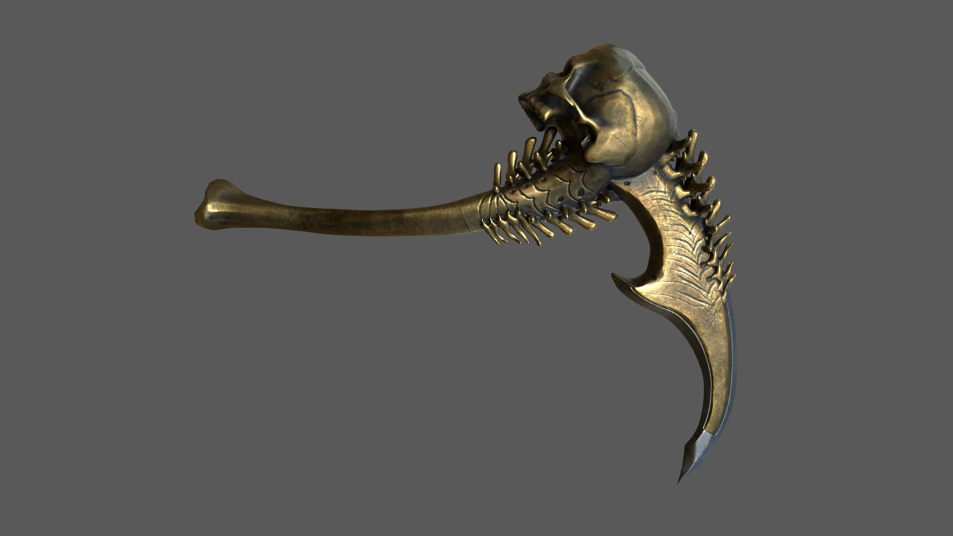 3D Fantasy Sickle - TurboSquid 1657320