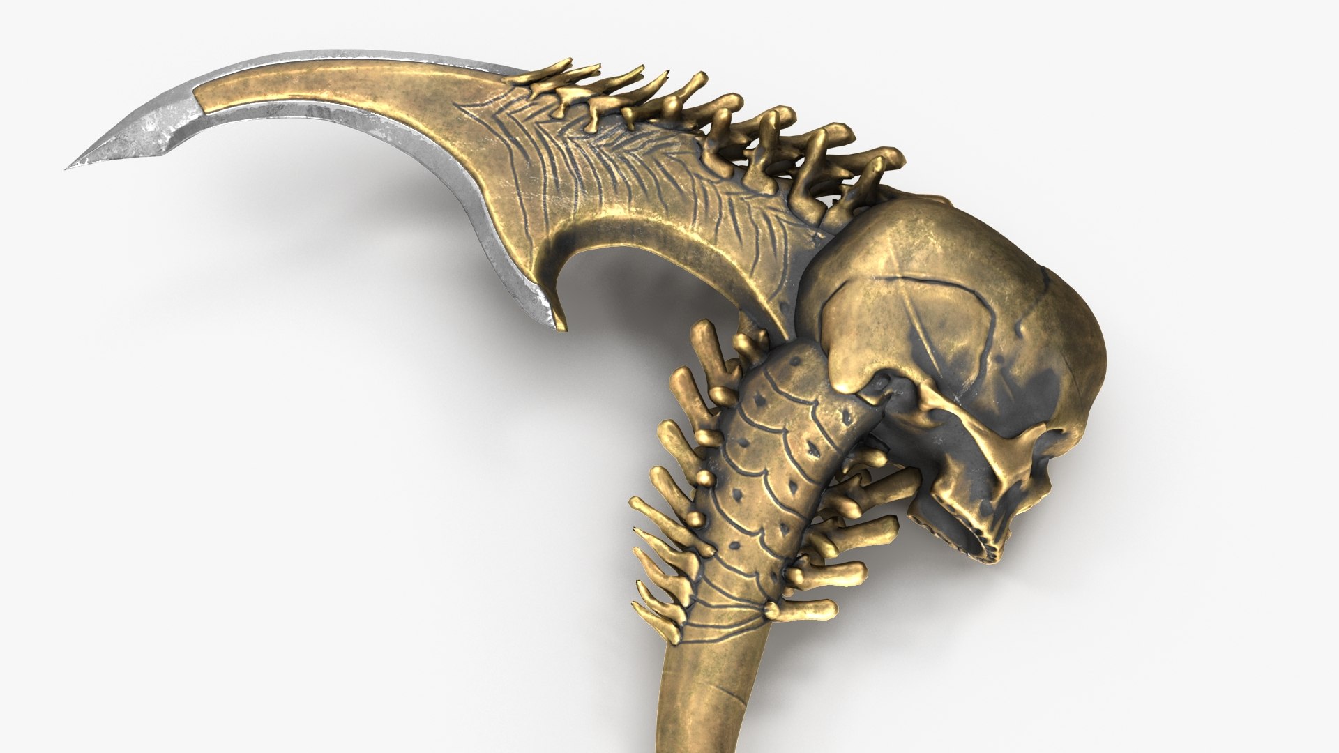 3D Fantasy Sickle - TurboSquid 1657320