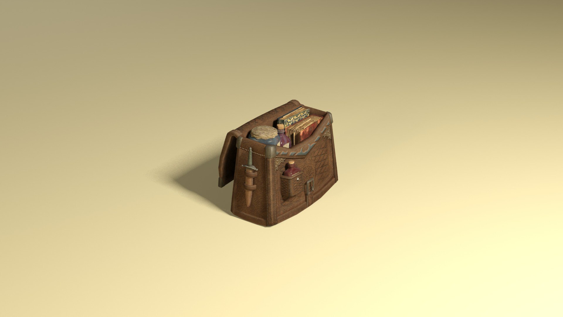 Magic Adventurer Bag With Tools 3D Model - TurboSquid 1970085