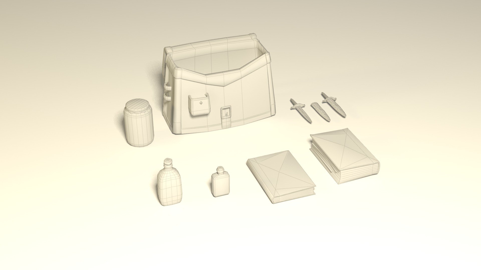 Magic Adventurer Bag With Tools 3D Model - TurboSquid 1970085