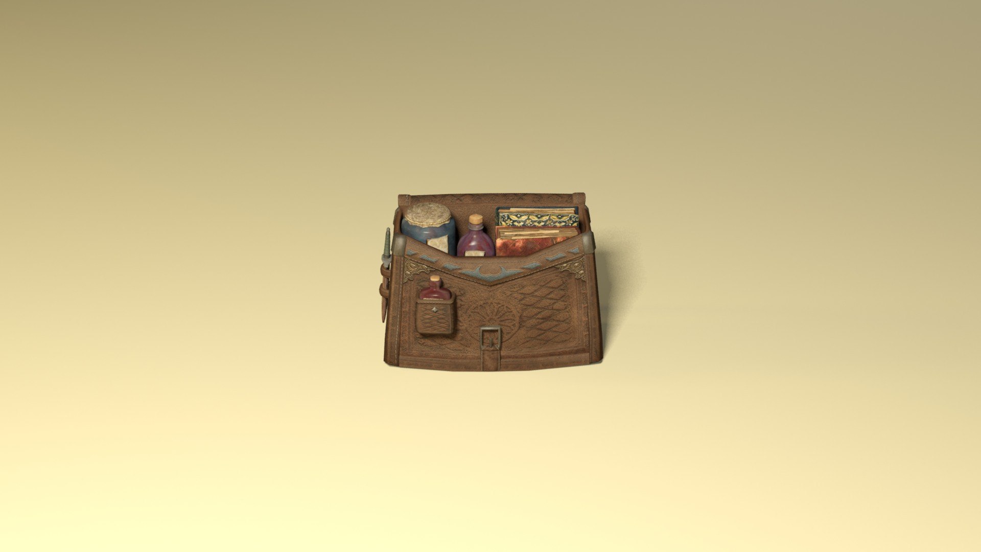 Magic Adventurer Bag With Tools 3D Model - TurboSquid 1970085