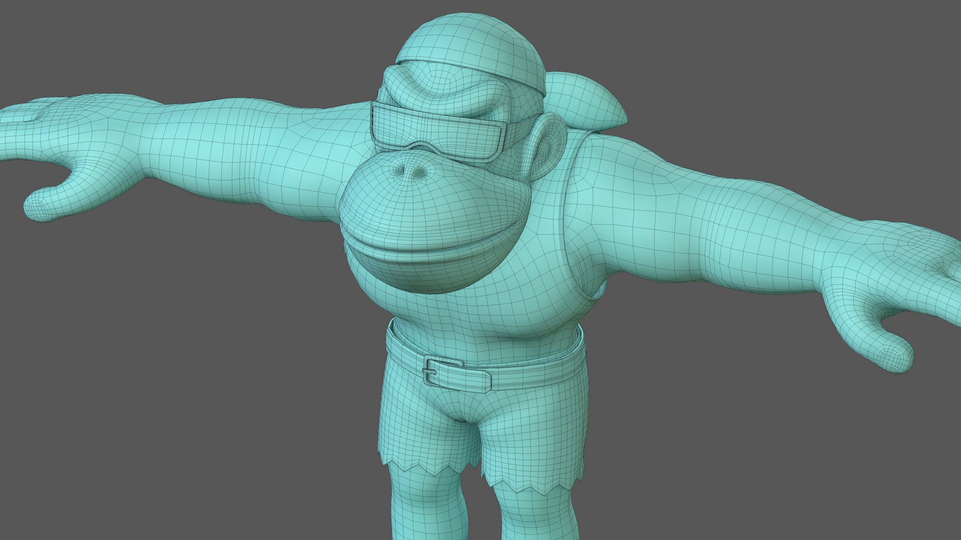 3D kong character - donkey - TurboSquid 1619317