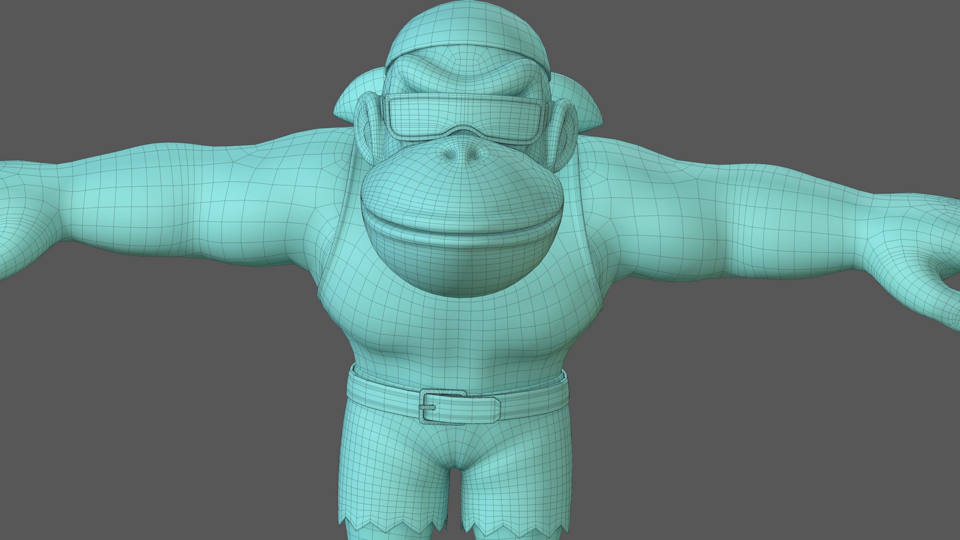 3D kong character - donkey - TurboSquid 1619317