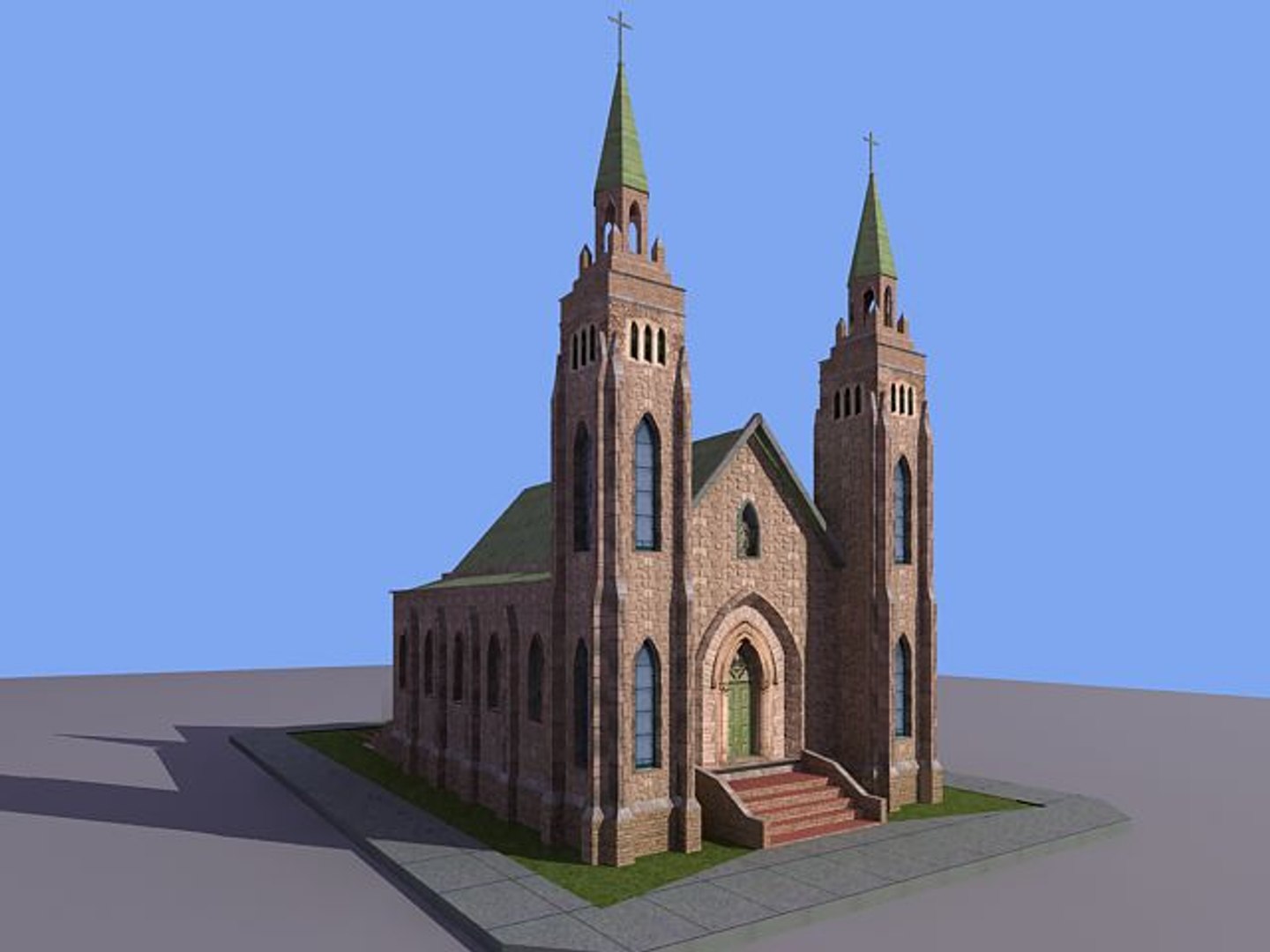 Old Church 3d Max