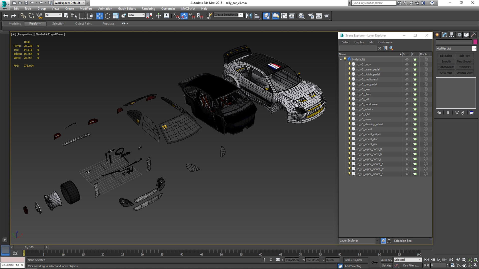 Rally Car V3 3D Model - TurboSquid 1703481