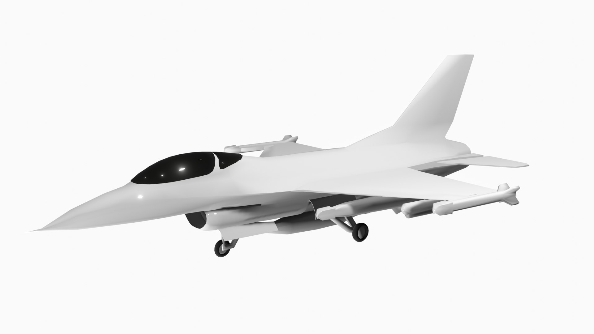 F-16 Style Fighter Jet 3D Model - TurboSquid 1979563