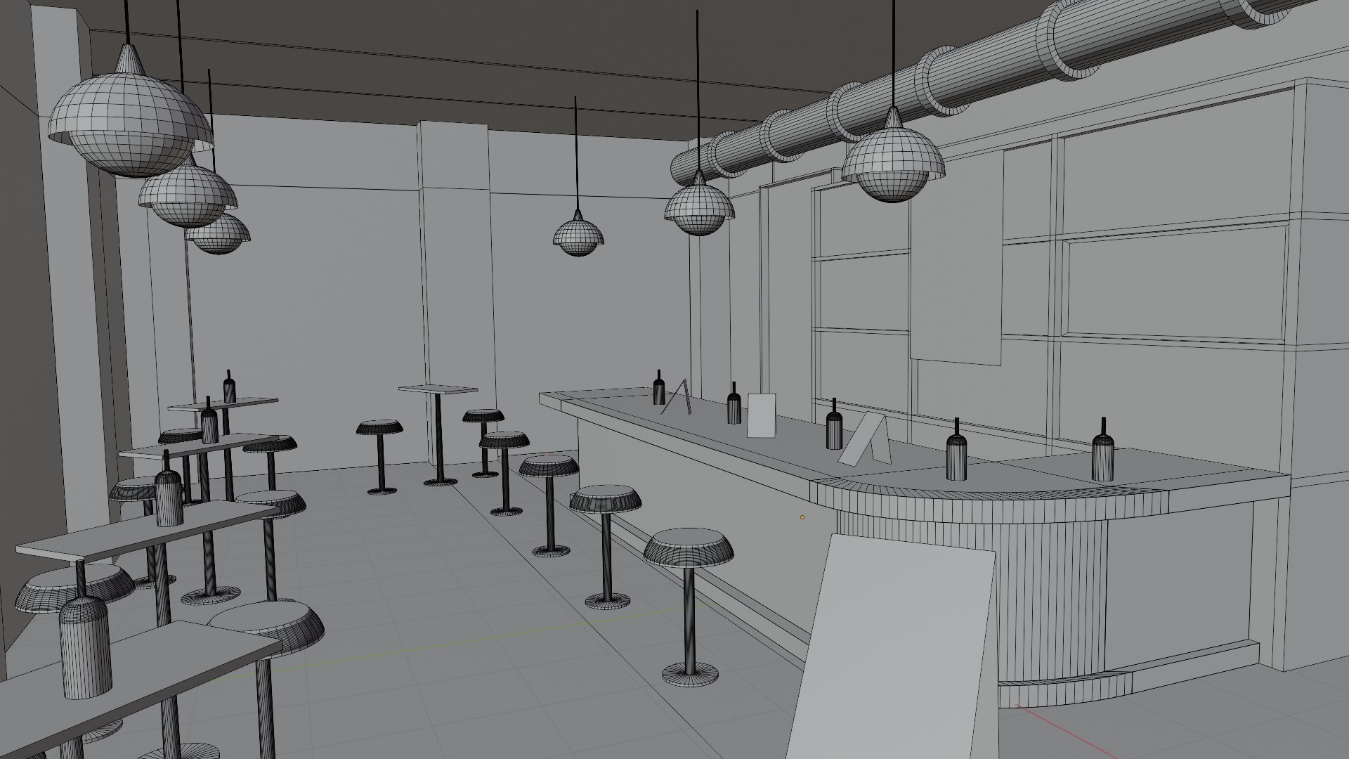 3D Bar Cafe Restaurant Pub Model - TurboSquid 2132071