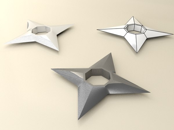 free shuriken naruto 3d model