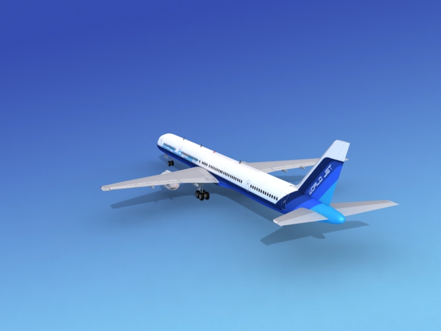 Airline Boeing 757 757-300 3d Model