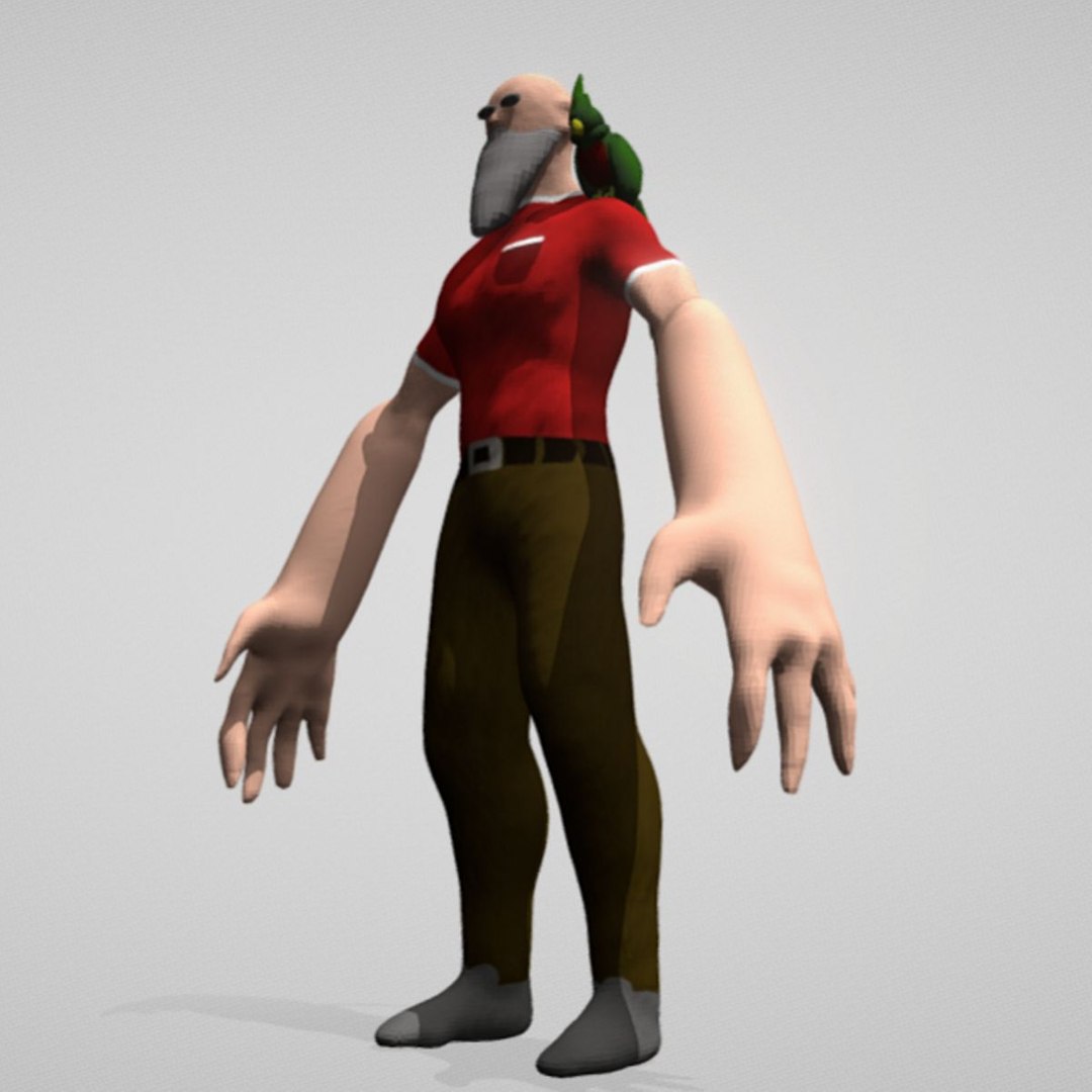 Lumberjack Human Bird 3D Model - TurboSquid 1519925