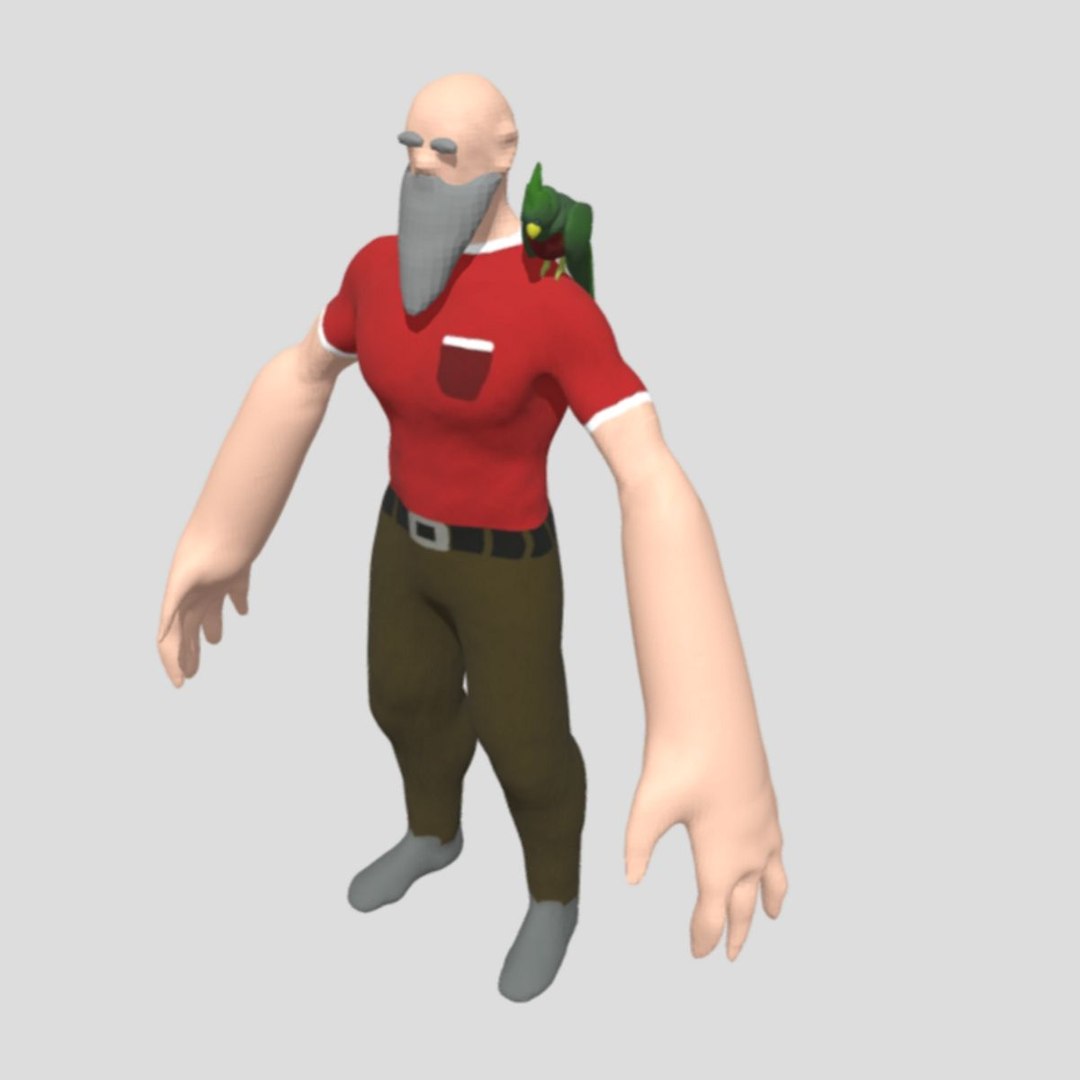 Lumberjack Human Bird 3D Model - TurboSquid 1519925