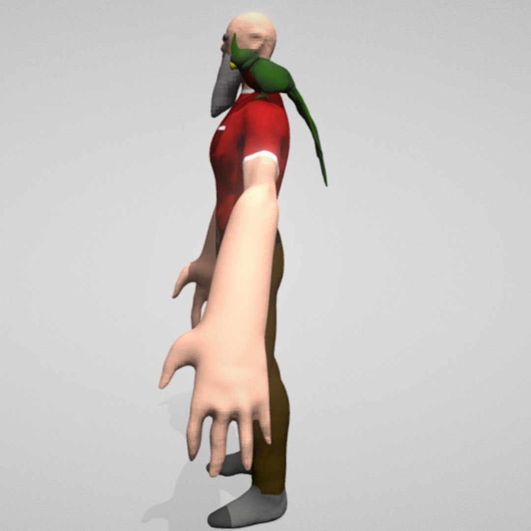 Lumberjack Human Bird 3D Model - TurboSquid 1519925