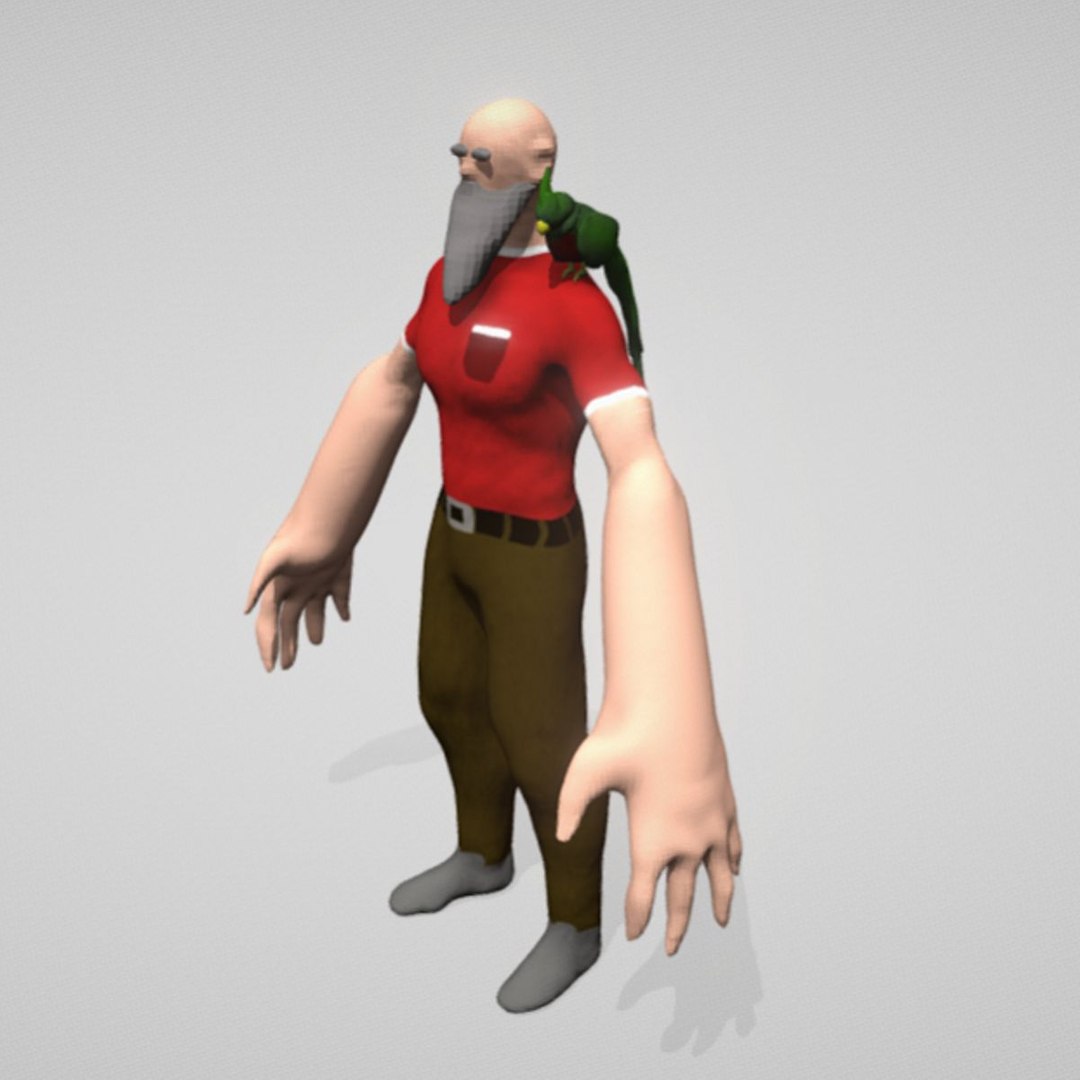 Lumberjack Human Bird 3D Model - TurboSquid 1519925