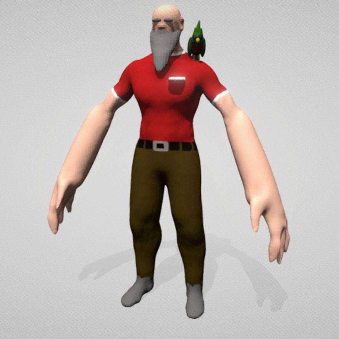 Lumberjack Human Bird 3D Model - TurboSquid 1519925