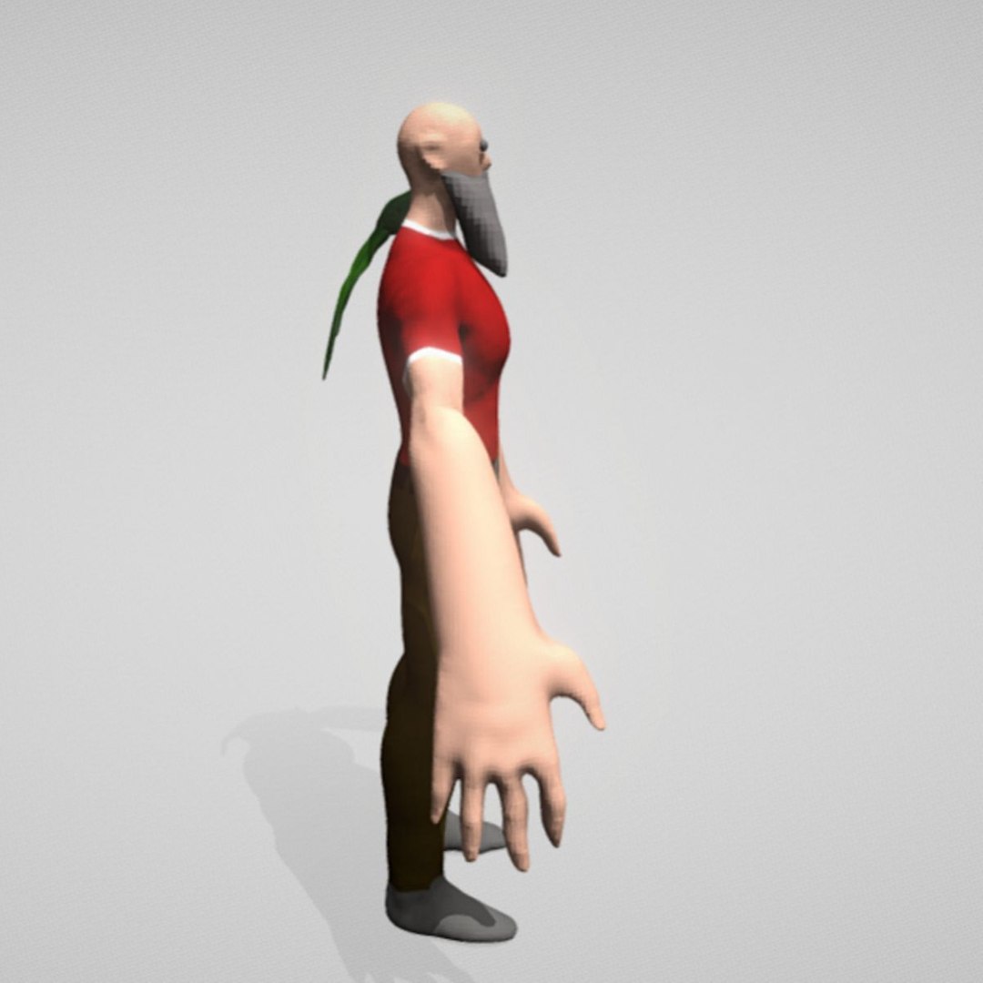Lumberjack Human Bird 3D Model - TurboSquid 1519925