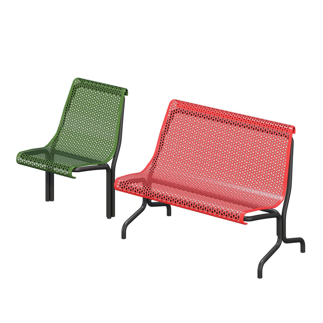 3D Contour Bench Metal - TurboSquid 2080854