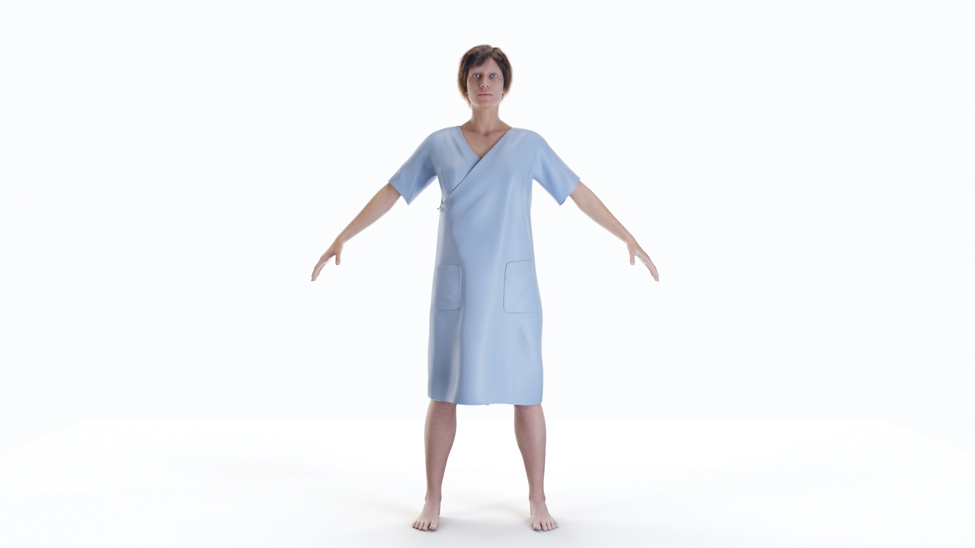 Female Patient Clothing 3D model - TurboSquid 2169596
