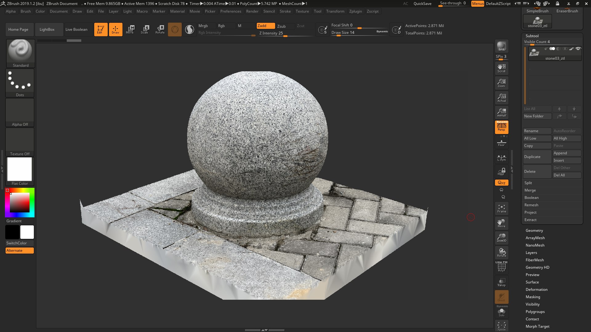 3D Model Round Stone Pier 3d Scan - TurboSquid 1990980