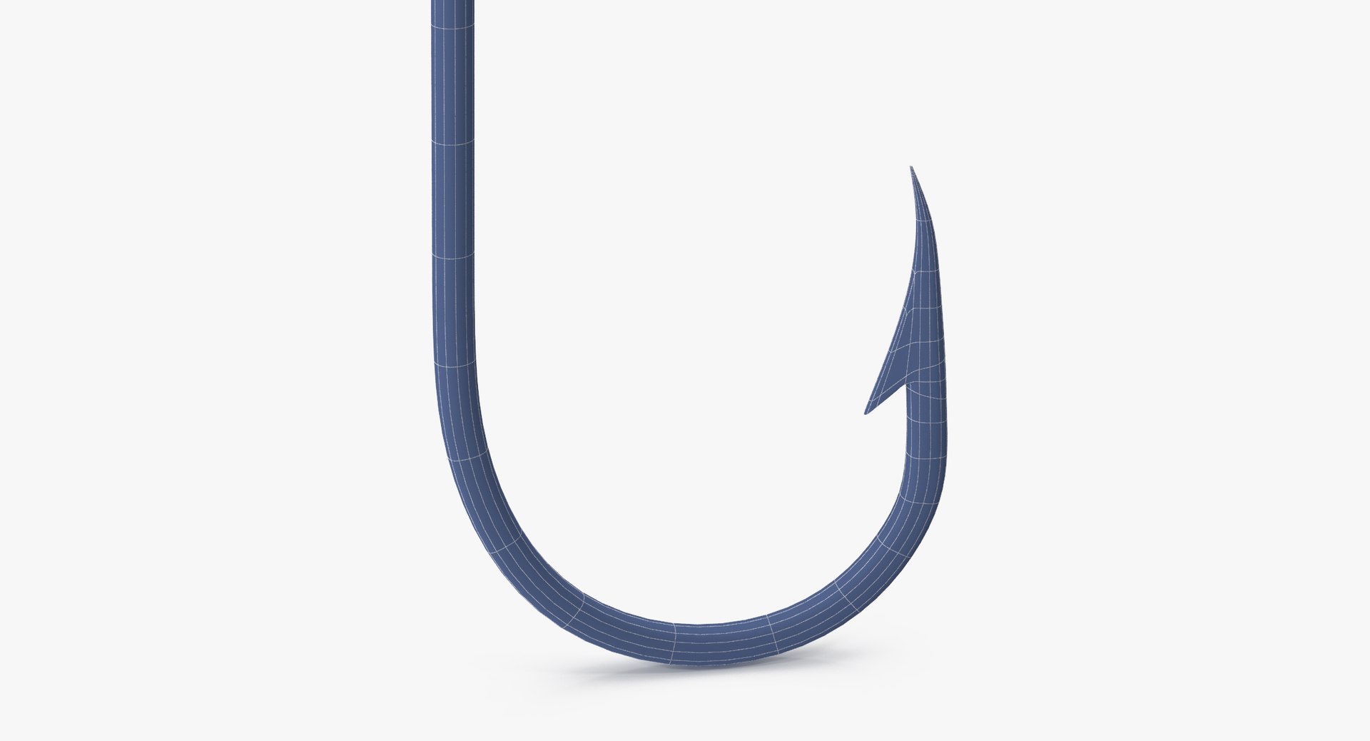 3d Model Of Fishing Hook