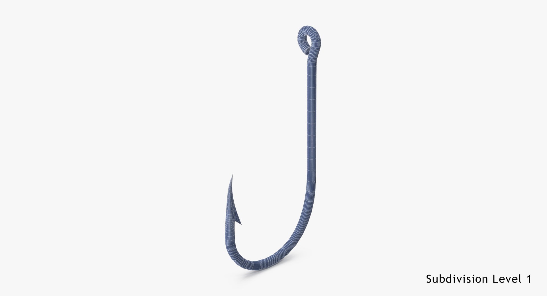 3d Model Of Fishing Hook