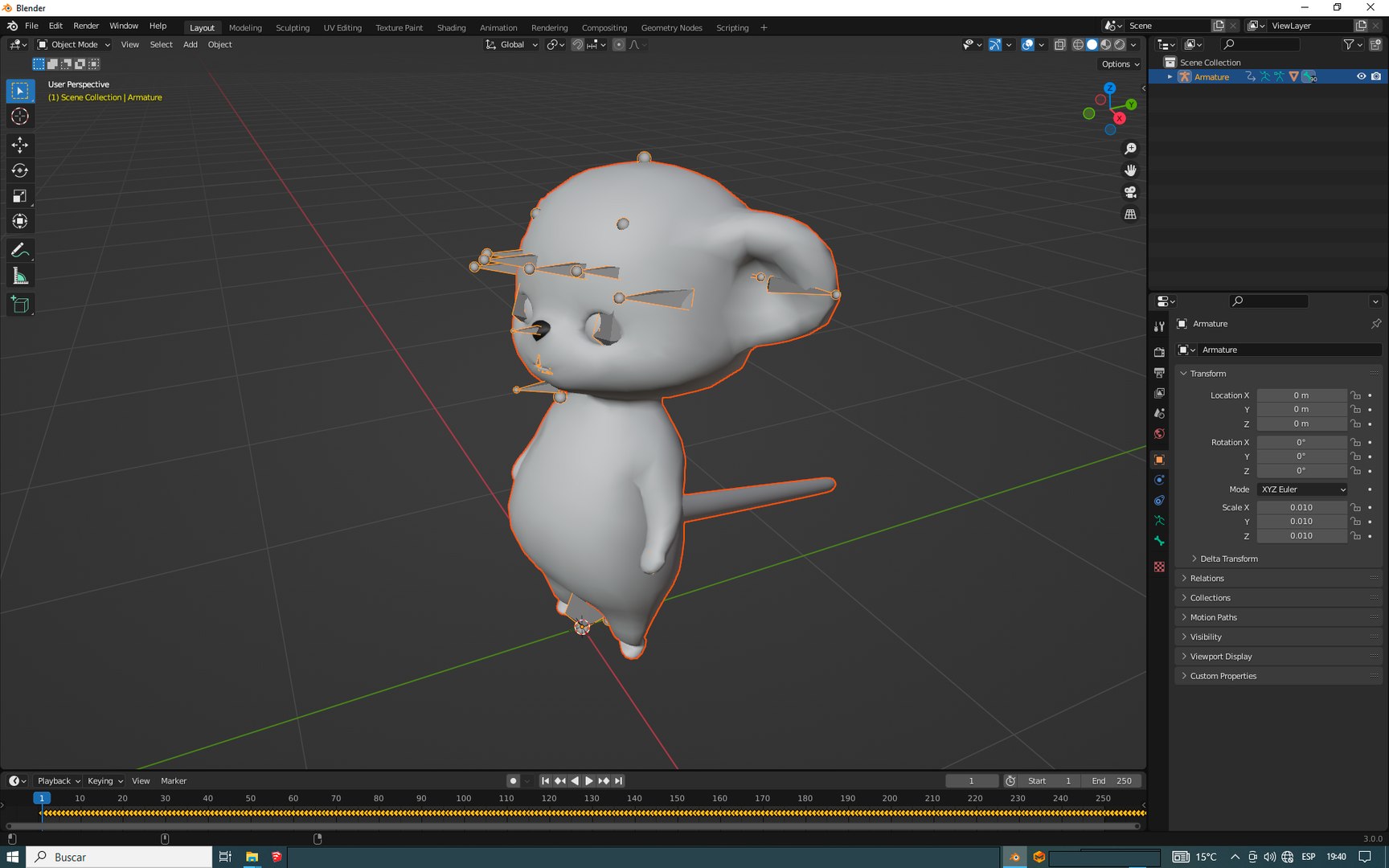 3D CAT MOUSE CARTOON BLEND ANIMATED - TurboSquid 2057272