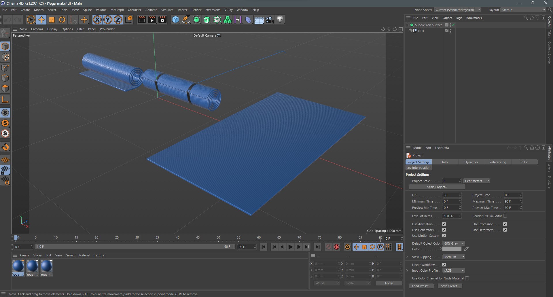 Yoga Mat 3D model - TurboSquid 2124798