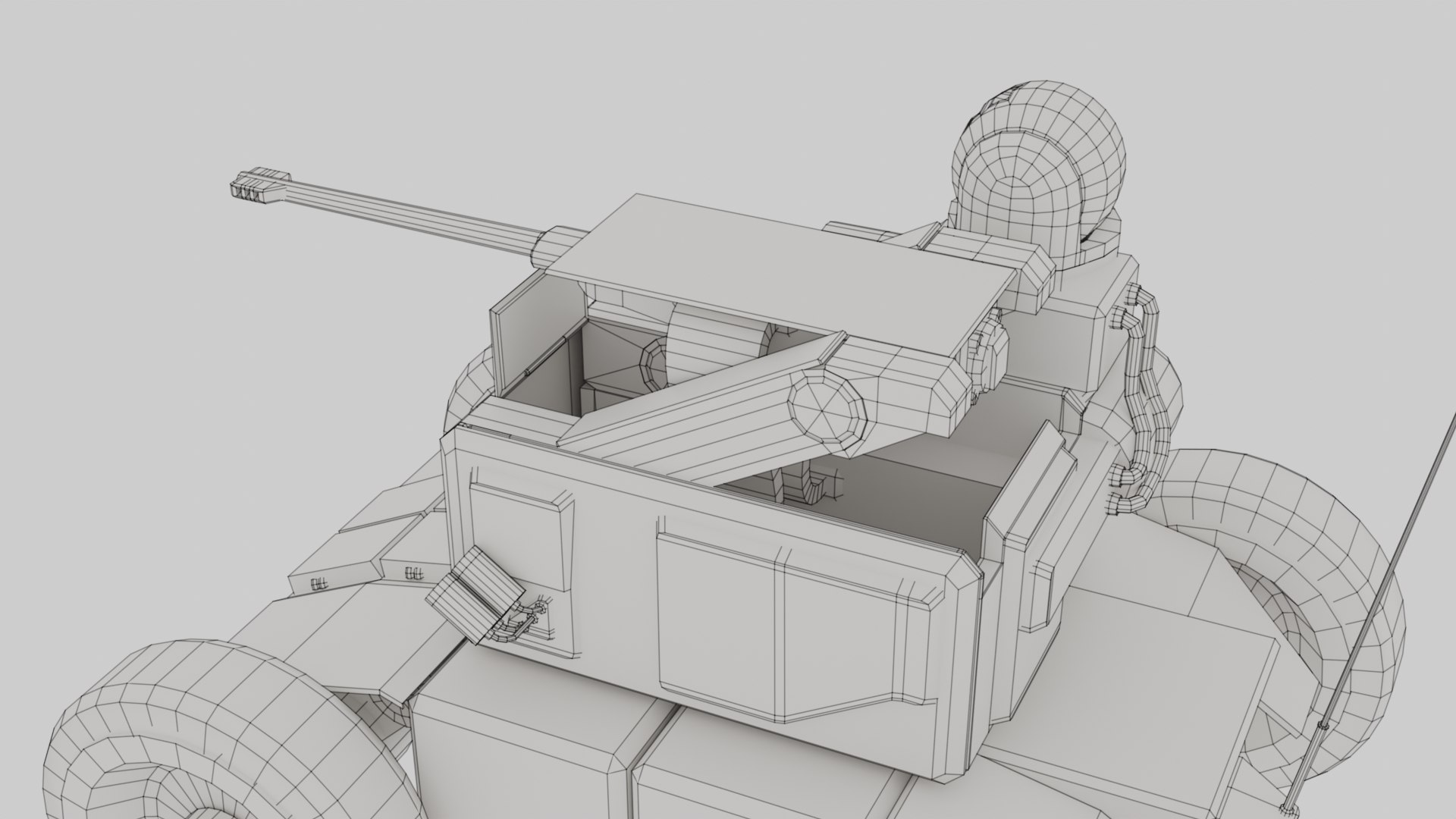 3D Futuristic Wheeled Robotic Vehicle Featuring An Armored Body Model ...