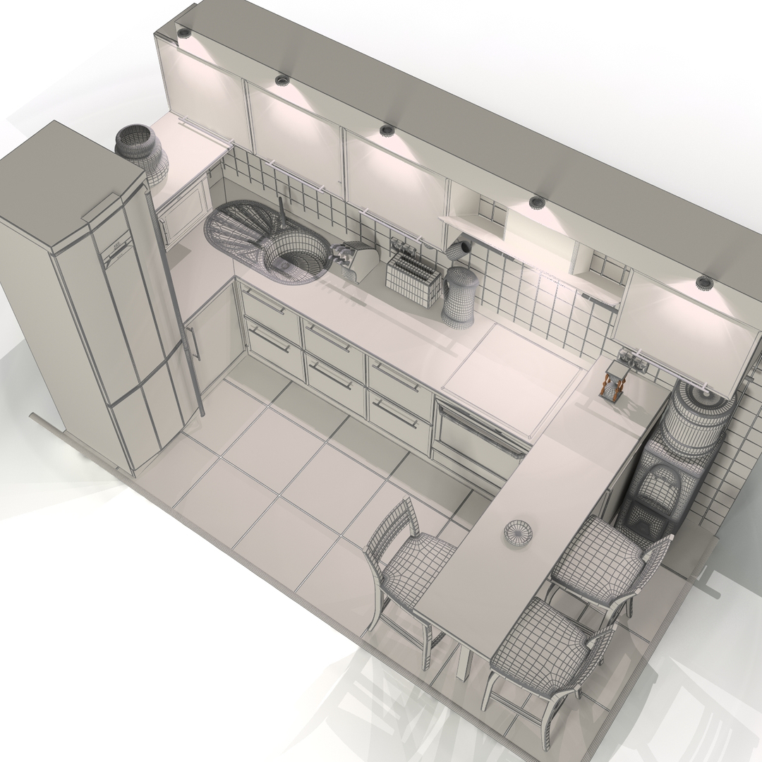 kitchen furniture 3d model