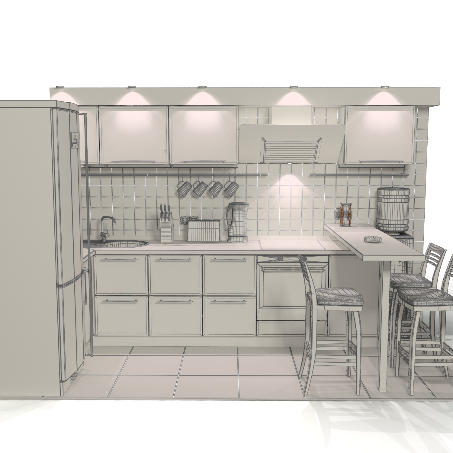 kitchen furniture 3d model
