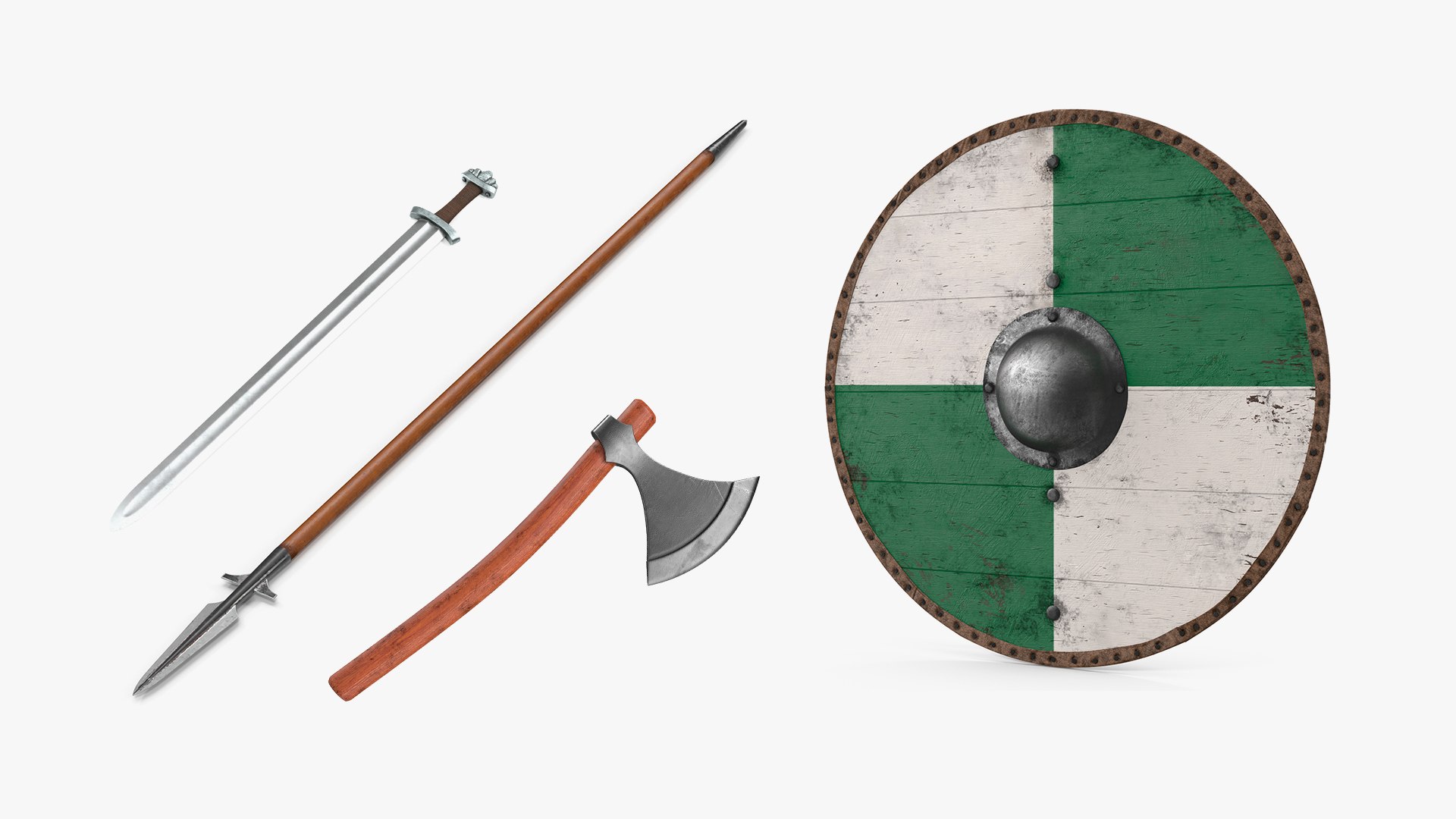 Viking Weapons Collection 6 3D model - TurboSquid 2171963
