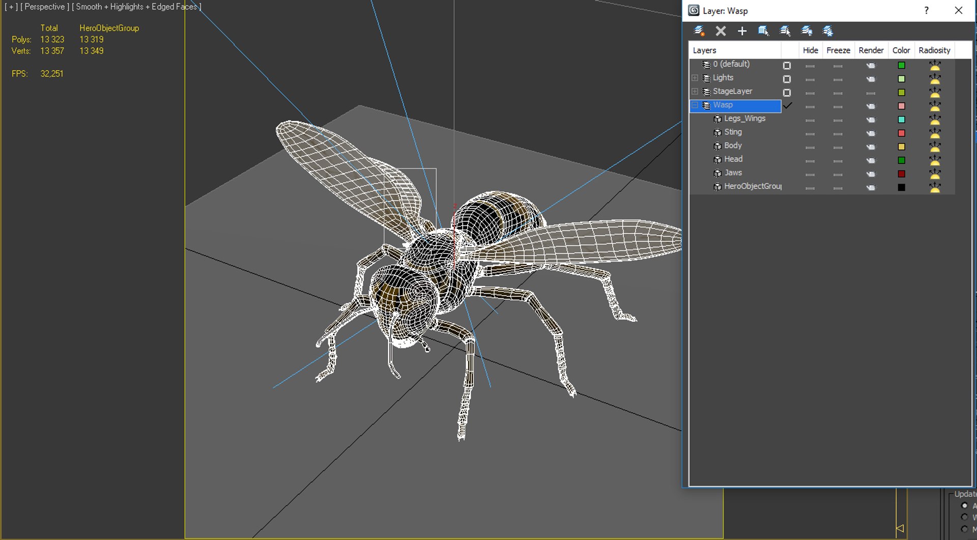 Wasp 3D Model - TurboSquid 1189560