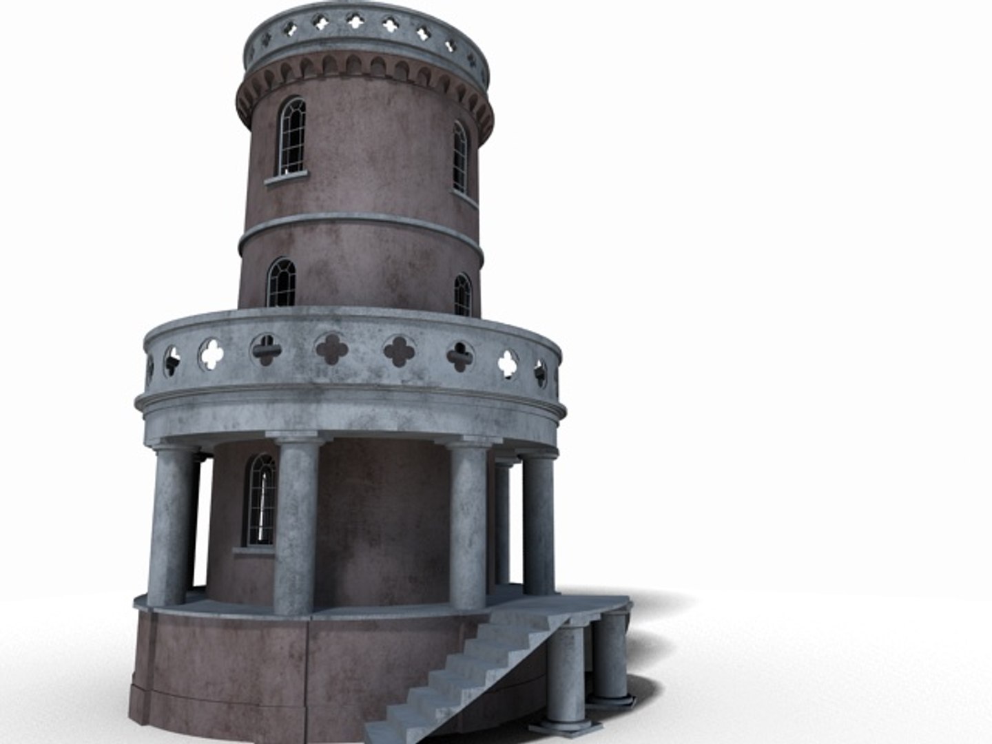 3d Clavell Tower Model