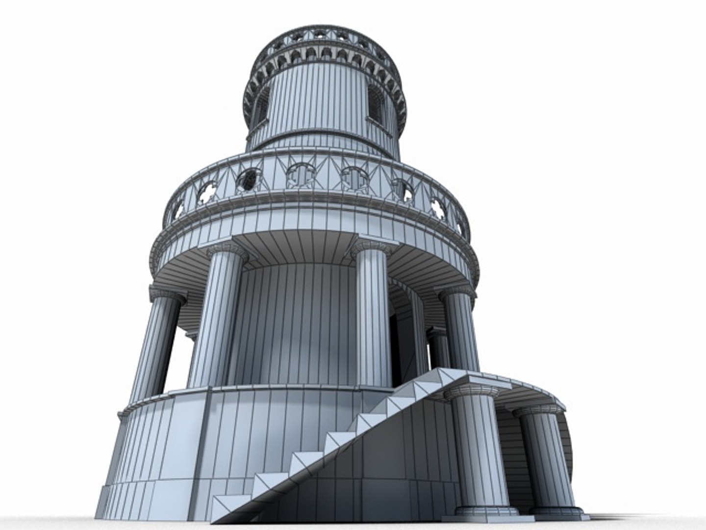 3d Clavell Tower Model