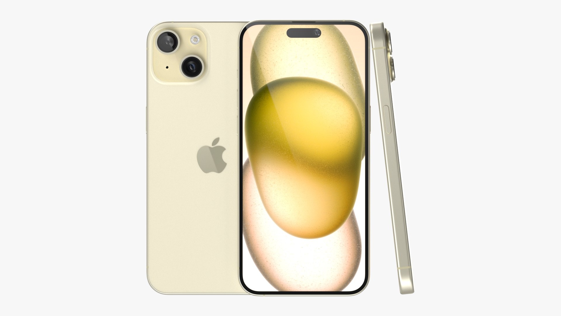 3D Apple iPhone 15 Plus Yellow - TurboSquid 2125522